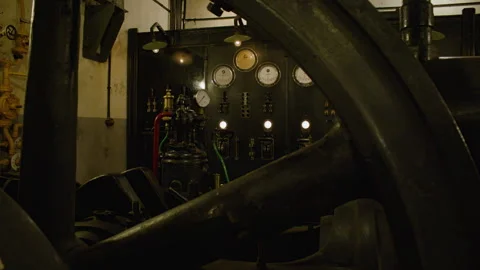 Overview of an old style power room feat... | Stock Video | Pond5