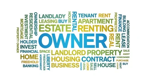 Owner animated word cloud,animation text... | Stock Video | Pond5
