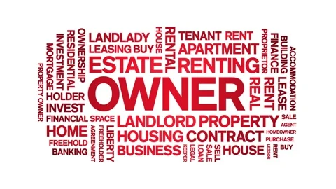 Owner animated word cloud,animation text... | Stock Video | Pond5