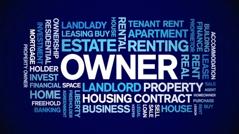 Owner animated word cloud,animation text... | Stock Video | Pond5