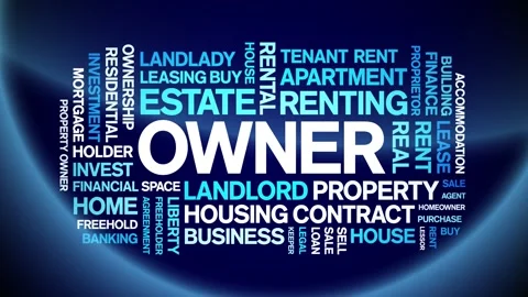 Owner animated word cloud,animation text... | Stock Video | Pond5