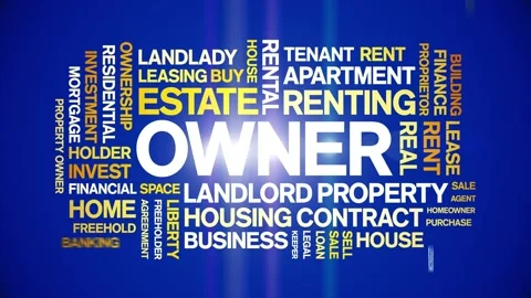 Owner animated word cloud,animation text... | Stock Video | Pond5
