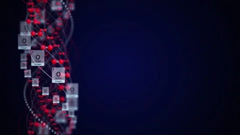 OXYGEN MOLECULE, Animation, Rendering, B... | Stock Video | Pond5