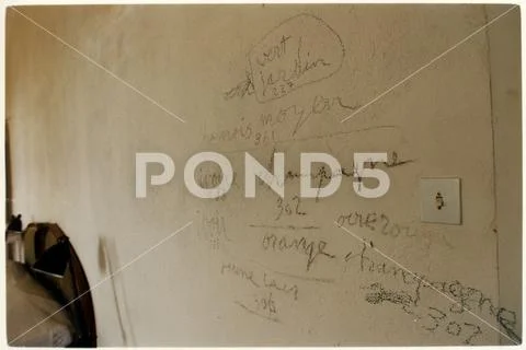 Pablo Picasso's Writing On The Wall Of His Bedroom In His Villa In The ...