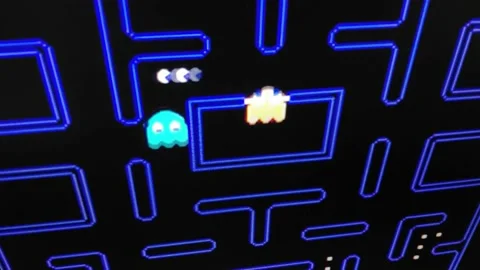 pac man arcade video game. pacman video ... | Stock Video | Pond5