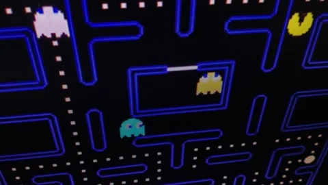 pac man arcade video game. pacman video ... | Stock Video | Pond5