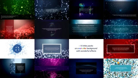 Pack - 15 videos packs background for text presentation - INCLUDED ...