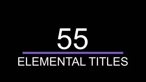 Pack 55 Elemental titles, lower thirds & credits ~ After Effects #143406594