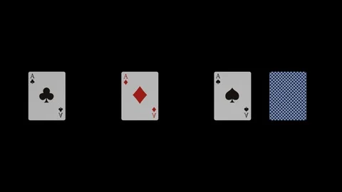 pack of cards animation with alpha | Stock Video | Pond5