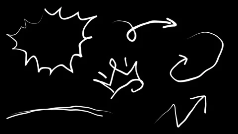 pack of simple doodle animated icons. ro... | Stock Video | Pond5