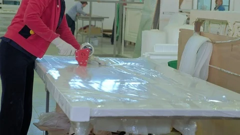 packing wooden door for transportation.p... | Stock Video | Pond5