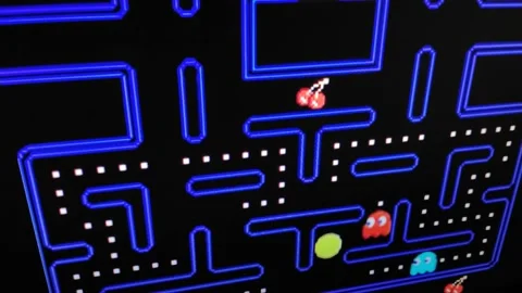 pacman arcade video game. 4k pac-man arc... | Stock Video | Pond5