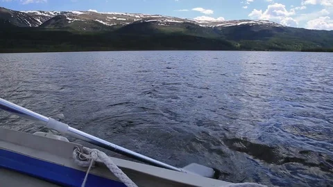 paddle work on the lifeboat on a mountai... | Stock Video | Pond5