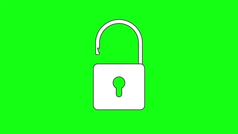 padlock animation padlock green screen h... | Stock Video | Pond5