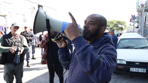 PAGAD marches through the streets of Han... | Stock Video | Pond5
