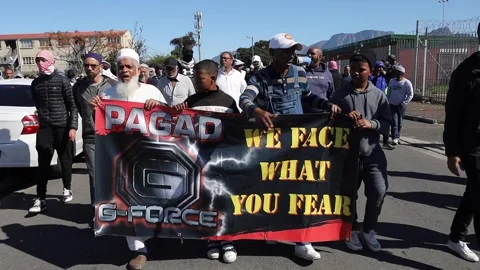 PAGAD marches through the streets of Han... | Stock Video | Pond5