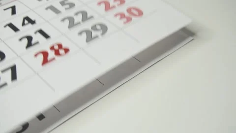 Calendar Pages Falling Stock Videos – Royalty-Free HD & 4K Videos | Pond5