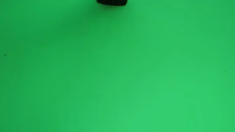 Paint Brush A on Green Screen Chroma Key... | Stock Video | Pond5