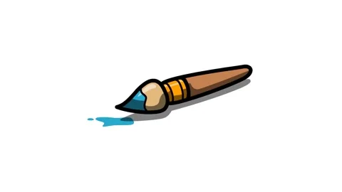 paint brush sketch and 2d animation | Stock Video | Pond5