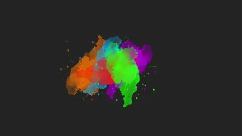 Paint drip wave alpha cinematic overlay ... | Stock Video | Pond5
