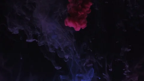 Paint Drop Falling in Water | Stock Video | Pond5