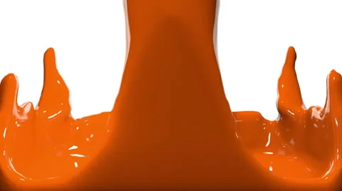 paint fills up screen. fluid flows down... | Stock Video | Pond5