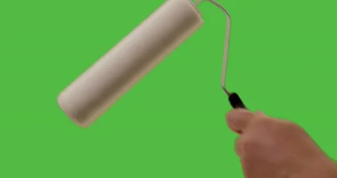 Paint Roller Green Screen Stock Videos – Royalty-Free HD & 4K Videos