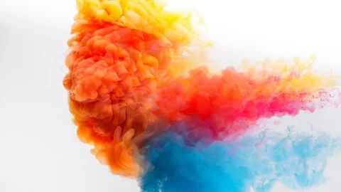 Paint splash CGI Animated Reflected and ... | Stock Video | Pond5