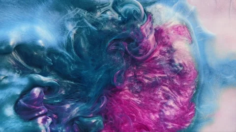 paint splash color explosion in water bl... | Stock Video | Pond5