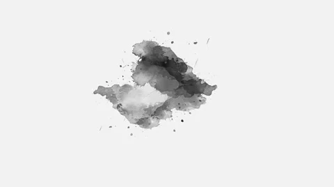 Paint splatter alpha cinematic effect | Stock Video | Pond5