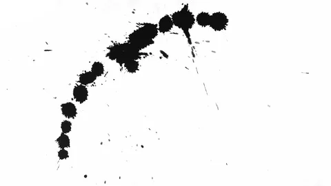 Paint spray on alpha channel | Stock Video | Pond5