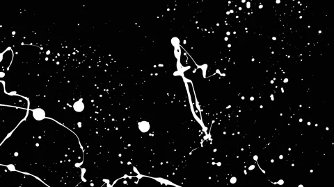 Paint Throws in Alpha Channel - Paint In... | Stock Video | Pond5