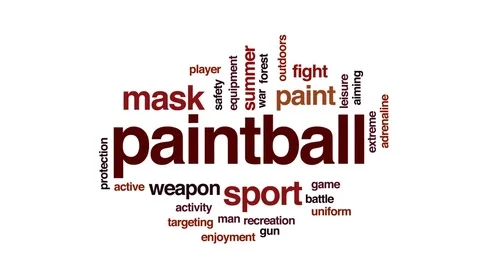 Paintball animated word cloud, text desi... | Stock Video | Pond5