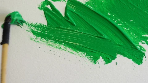 Painting Green Screen With Brush, Chroma... | Stock Video | Pond5