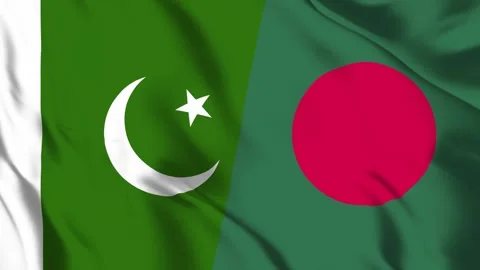 Bangladesh Pakistan Flag Stock Footage ~ Royalty Free Stock Videos | Pond5