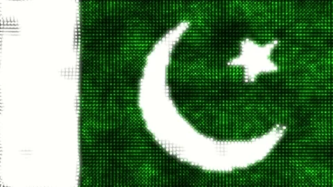 Pakistan digital flag - loop animation | Stock Video | Pond5