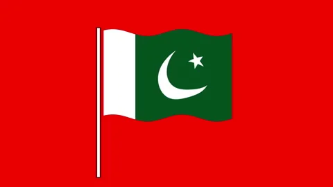 Pakistan flag seamless loop animation. C... | Stock Video | Pond5