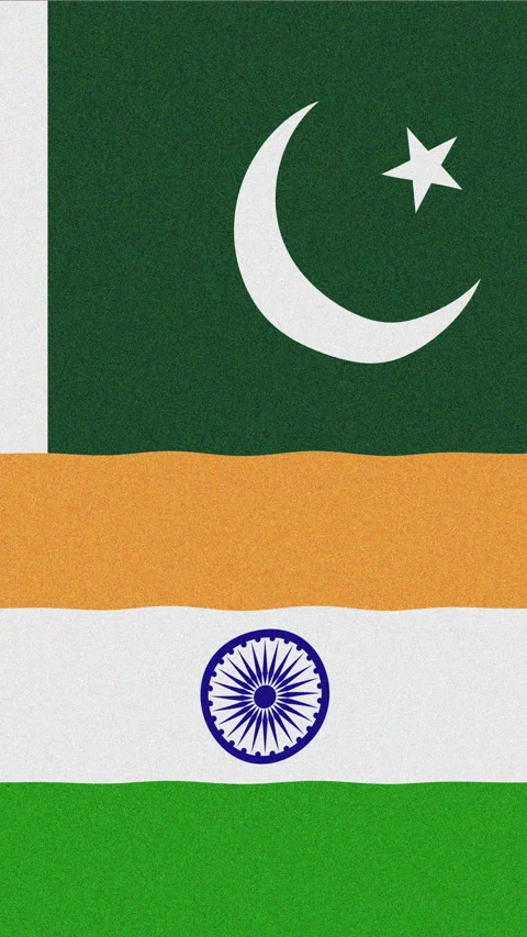 Pakistan India Flag Wave Animation - Ver... | Stock Video | Pond5
