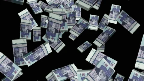 Pakistan Rupee 1000 banknote packs falli... | Stock Video | Pond5