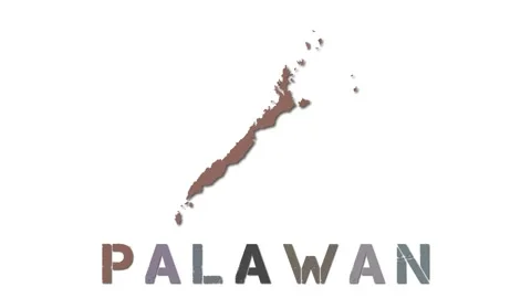 Palawan map with paper regions. Animated... | Stock Video | Pond5