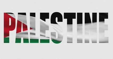 Palestine country name on transparent ba... | Stock Video | Pond5