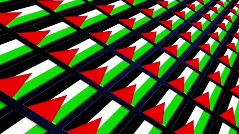 Palestine Flag Animated Background 3d An... | Stock Video | Pond5