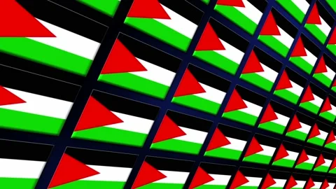 Palestine Flag Animated Background 3d An... | Stock Video | Pond5