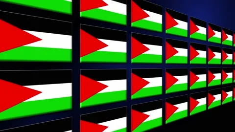 Palestine Flag Animated Background 3d An... | Stock Video | Pond5