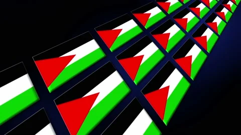 Palestine Flag Animated Background 3d An... | Stock Video | Pond5