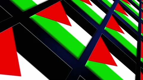 Palestine Flag Animated Background 3d An... | Stock Video | Pond5