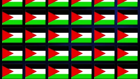 Palestine Flag Animated Background 3d An... | Stock Video | Pond5