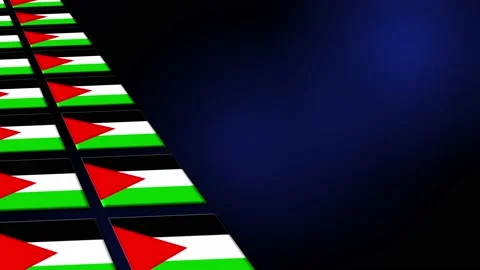 Palestine Flag Animated Background 3d An... | Stock Video | Pond5
