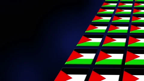 Palestine Flag Animated Background 3d An... | Stock Video | Pond5