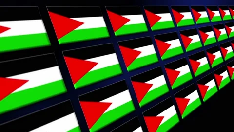 Palestine Flag Animated Background 3d An... | Stock Video | Pond5